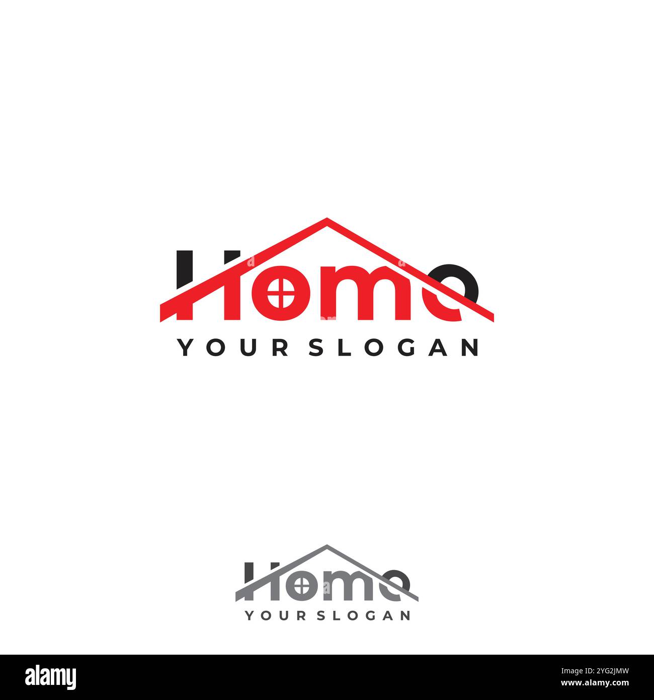 Simple letter Home logo design concept for your company. Vector ...