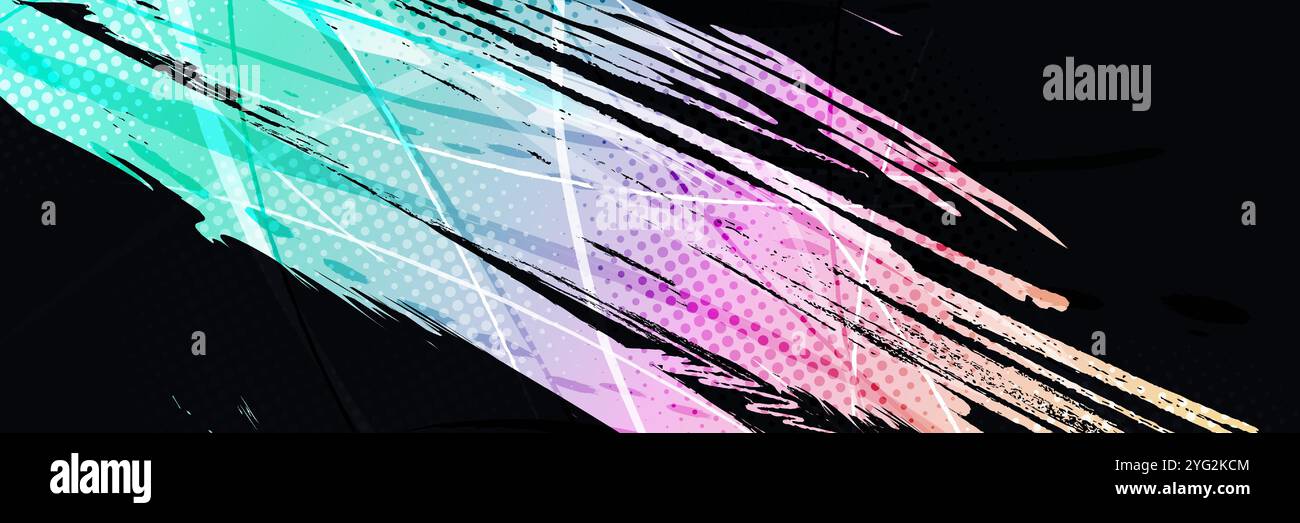 Colorful Pastel Gradient Brush Background with Halftone Effect ...