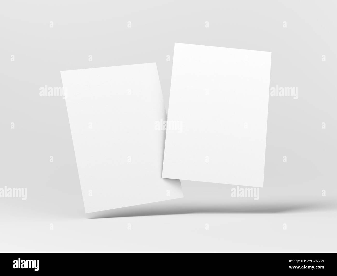 A4 flyer mockup. 3d illustration Stock Photo - Alamy