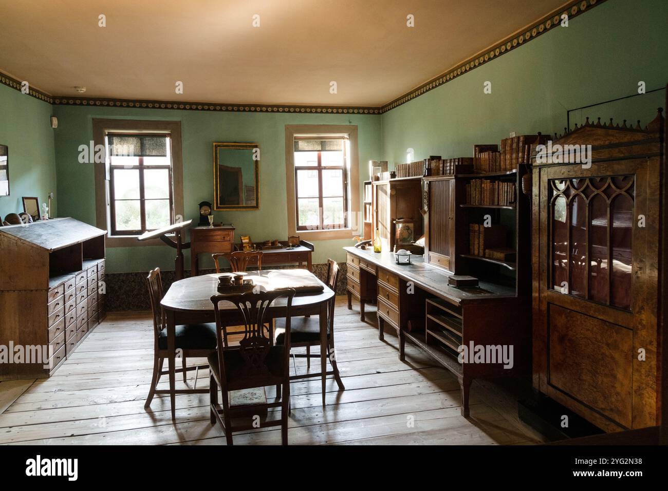 garden and house of Johann Wolfgang von Goethe, Weimar, Germany Stock ...