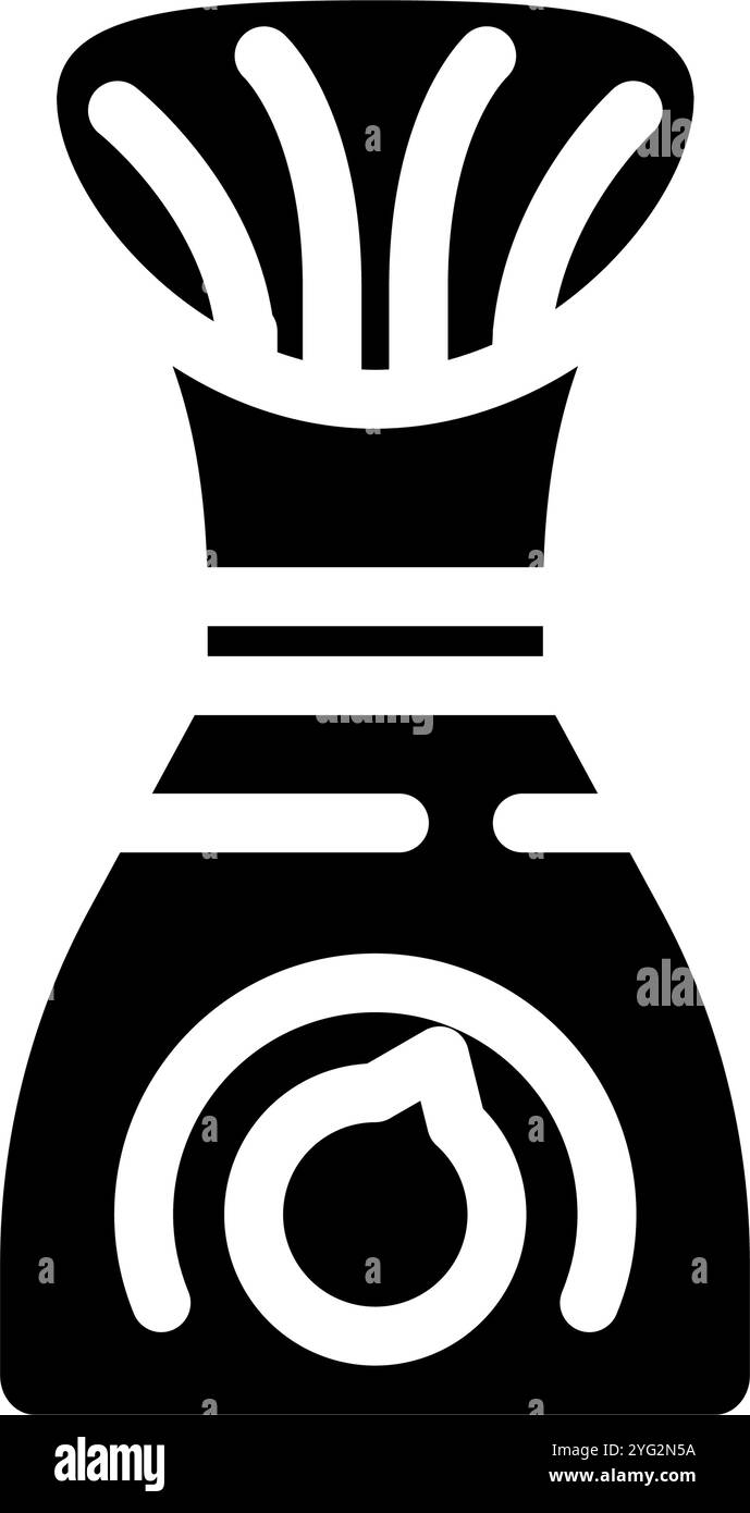 facial steamer spa therapy treatment glyph icon vector illustration ...
