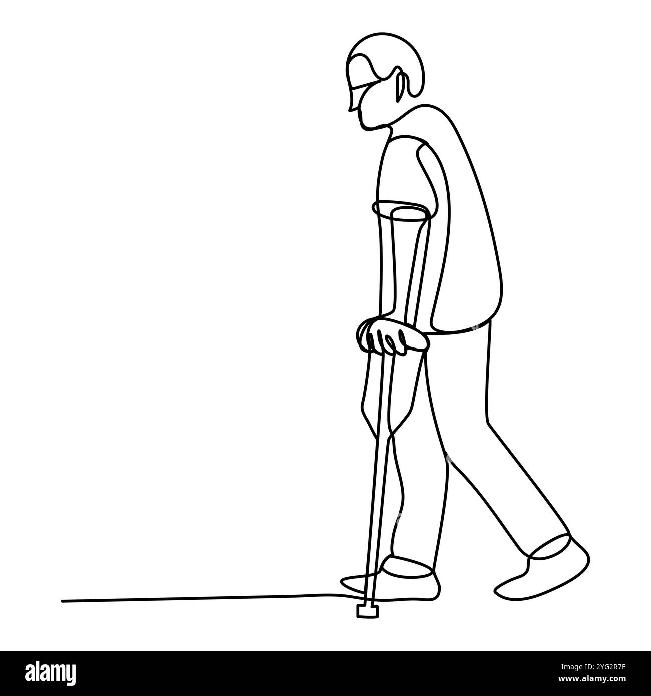 3 December world disability day poster with continuous line black ...