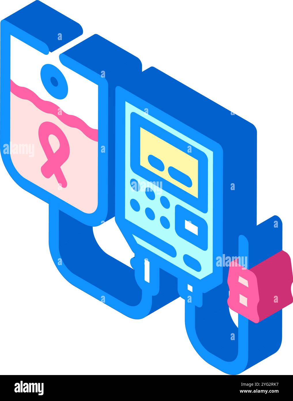 chemotherapy cancer treatment isometric icon vector illustration Stock ...