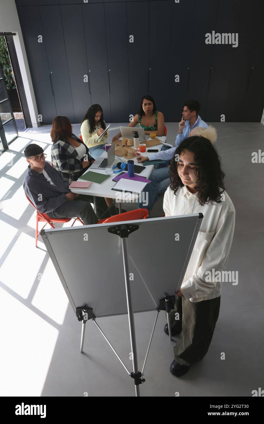 Colleagues during business meeting hi-res stock photography and images ...