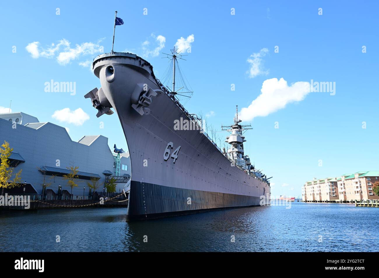 USS Wisconsin an Iowa Class American Battleship from World War Two ...