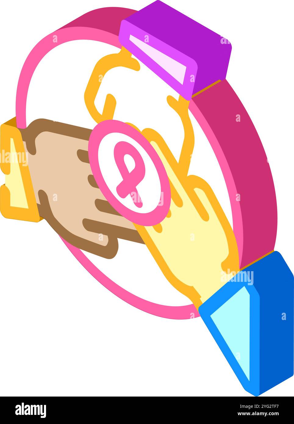 support group cancer treatment isometric icon vector illustration Stock ...