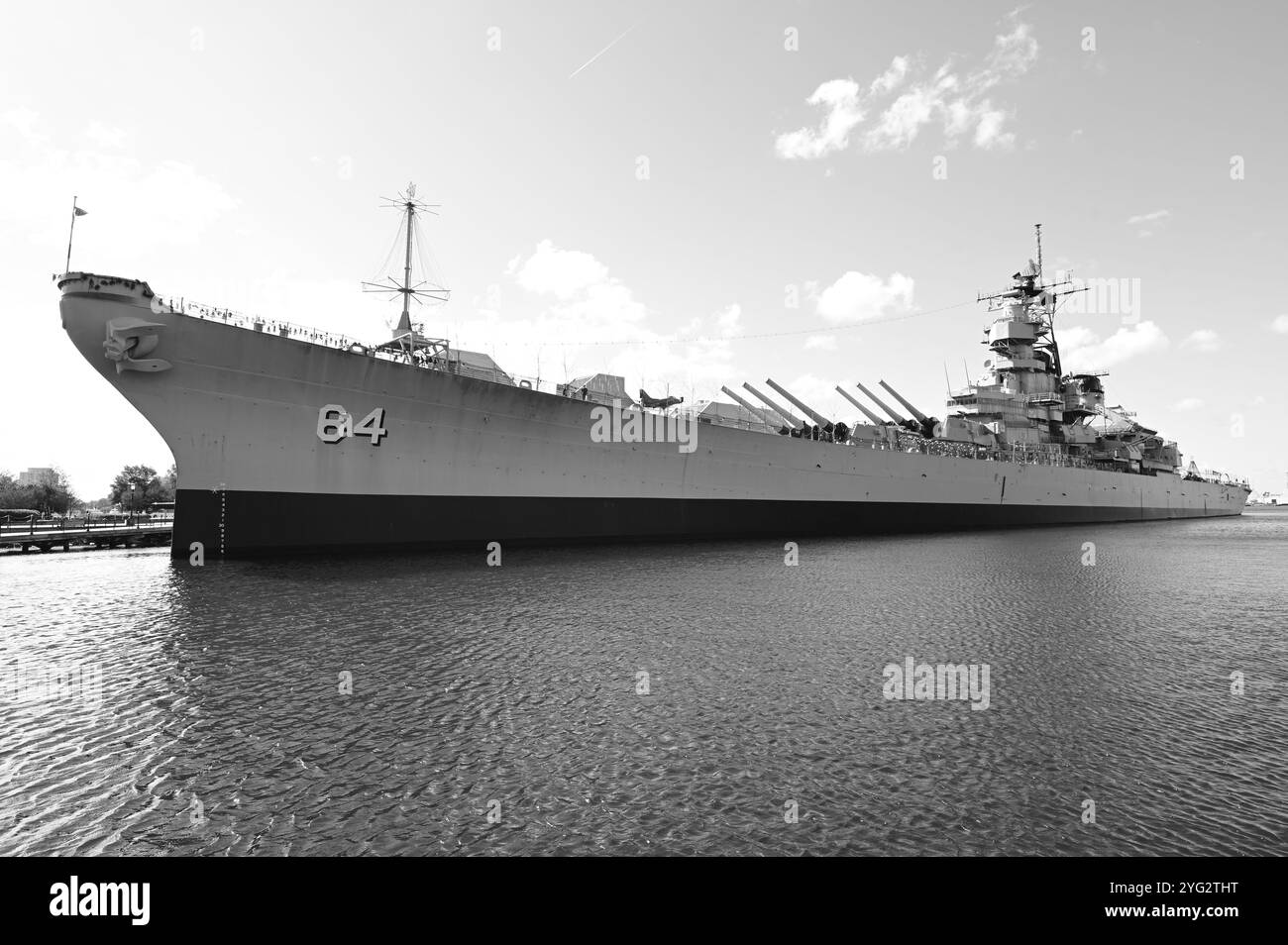 USS Wisconsin an Iowa Class American Battleship from World War Two ...