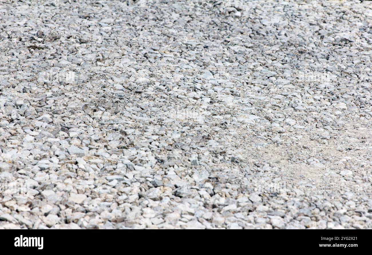 Gravel of large fractions Crushed stone building aggregate stone structure. Crushed Stone close ...