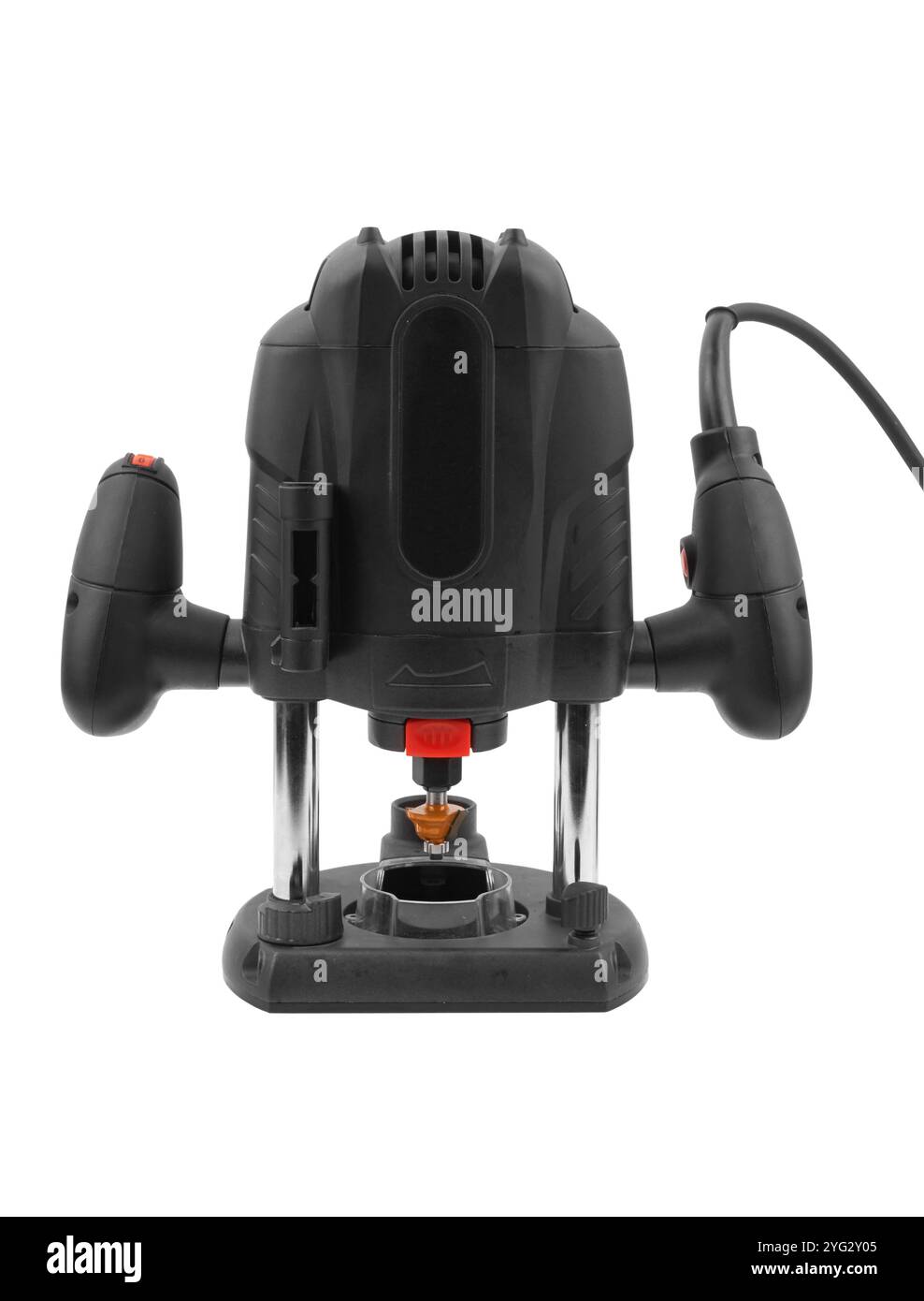 Milling machine for wood isolated on white background Stock Photo - Alamy