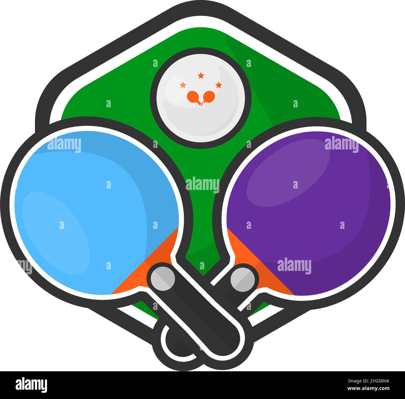 Table Tennis Badge Vector illustration Stock Vector Image & Art - Alamy
