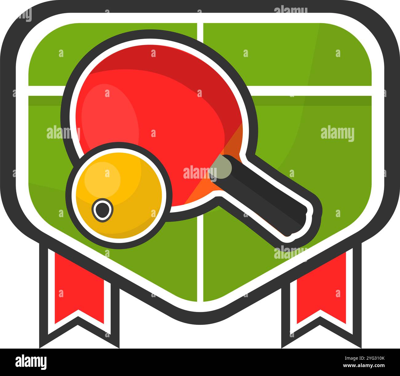 Table Tennis Badge Vector illustration Stock Vector Image & Art - Alamy