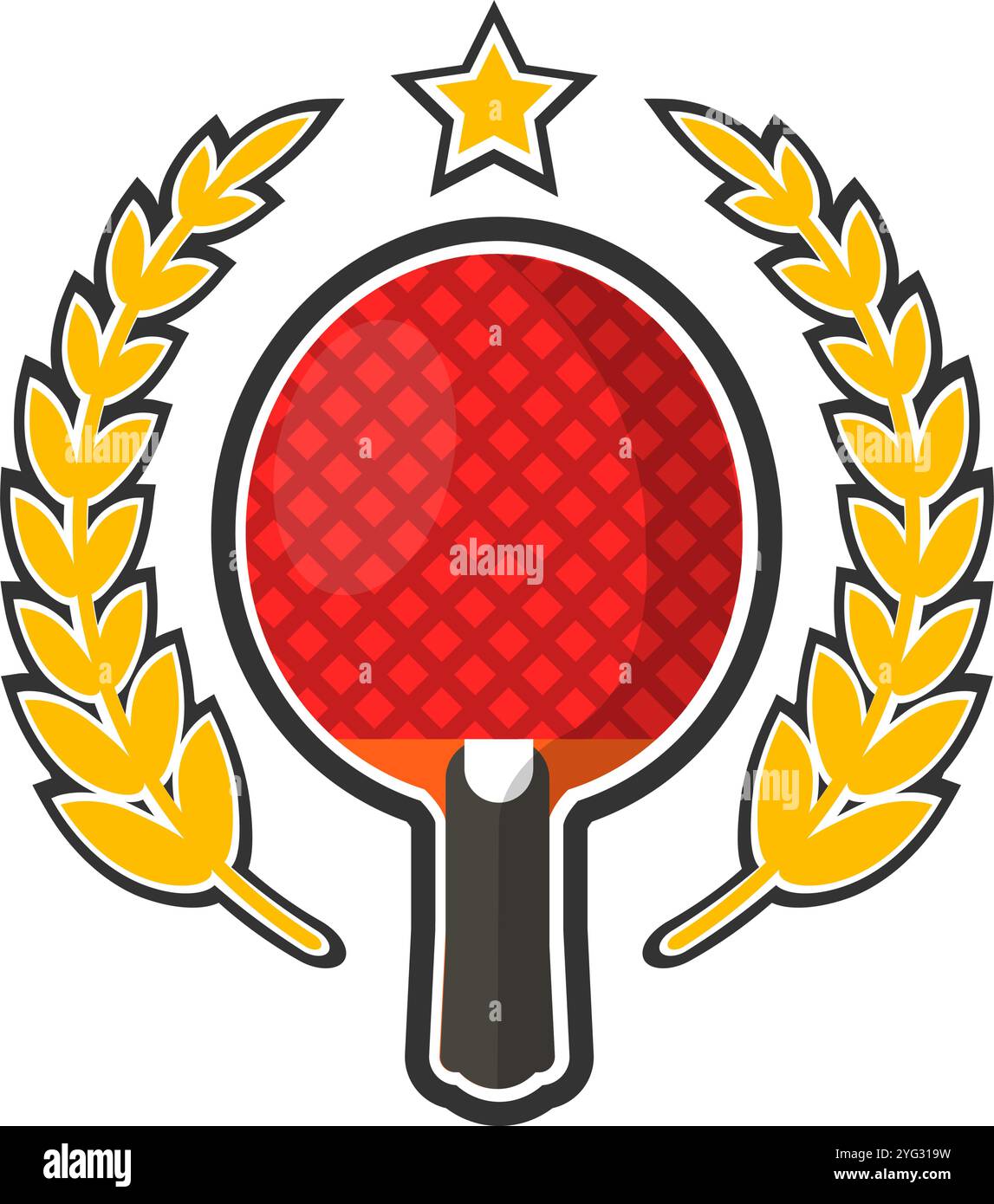 Ping pong trophy award Stock Vector Images - Alamy