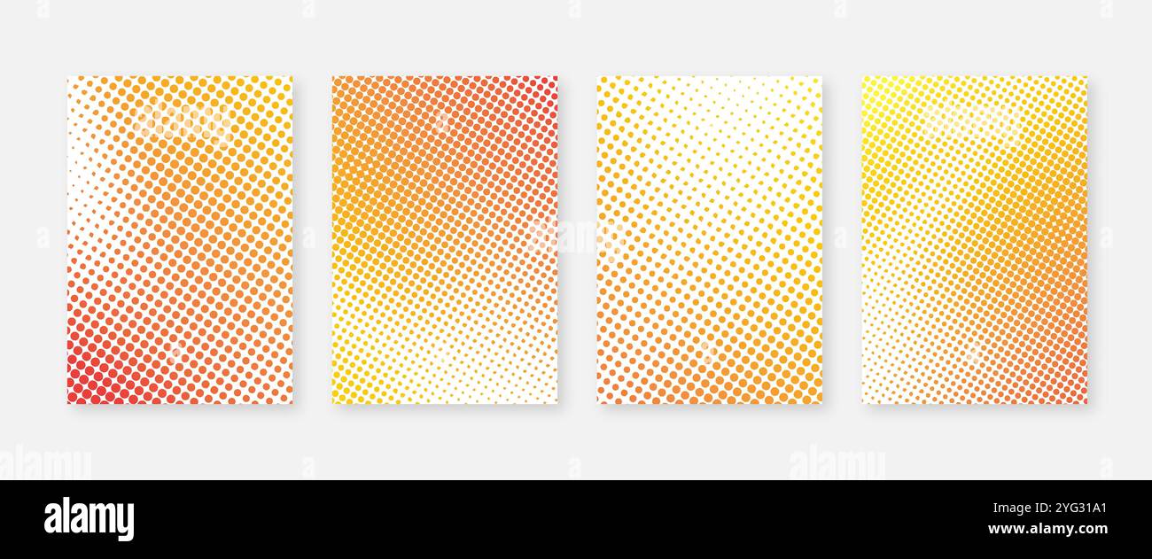 Set halftone dots pattern hi-res stock photography and images - Alamy