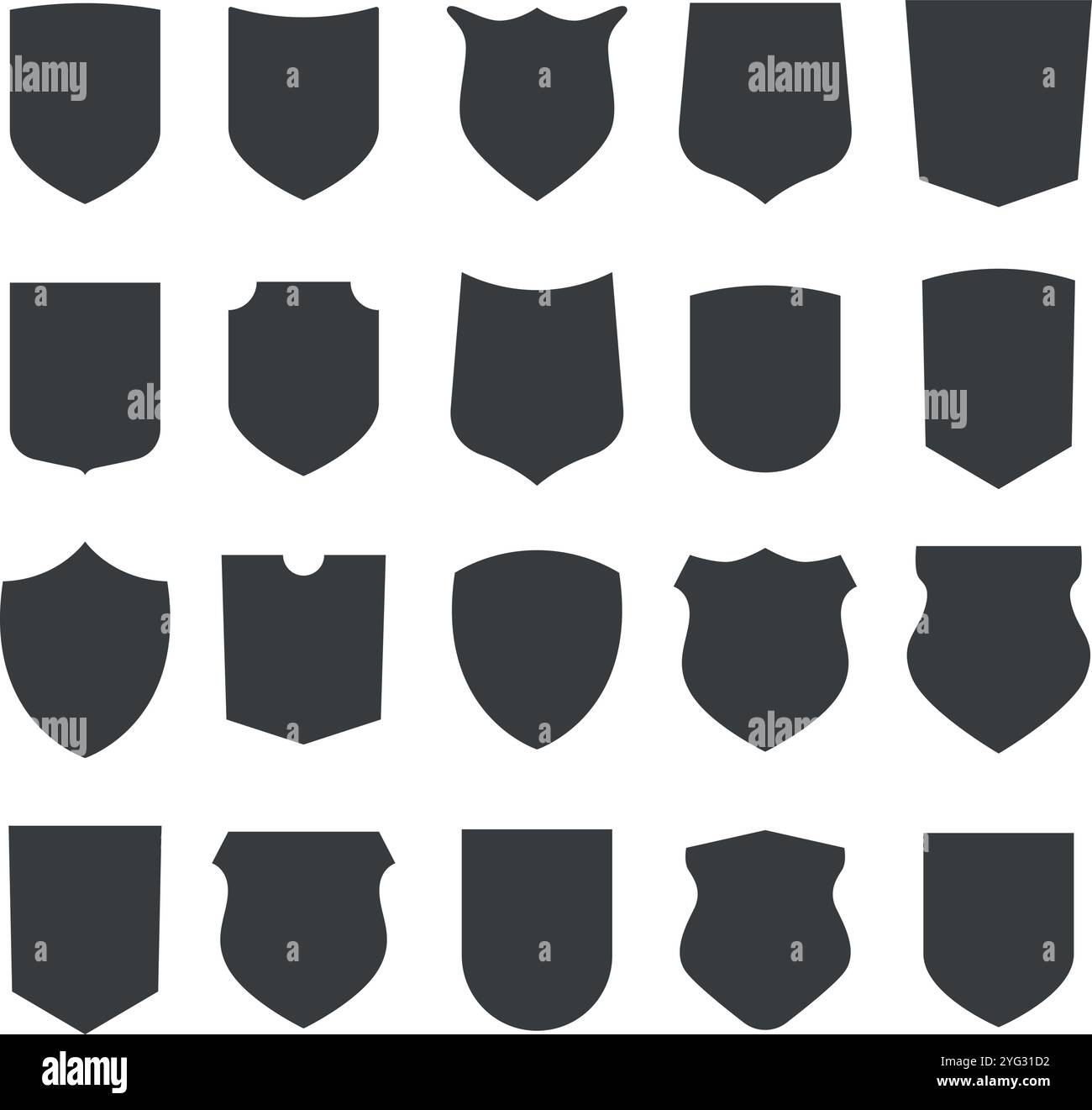 Collection police badges Stock Vector Images - Alamy