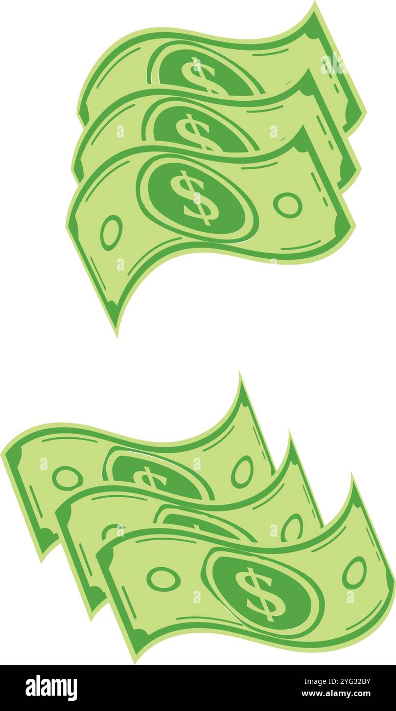 Dollar Money Vector Illustration. Dollar Bill note money. us dollar currency Stock Vector Image ...