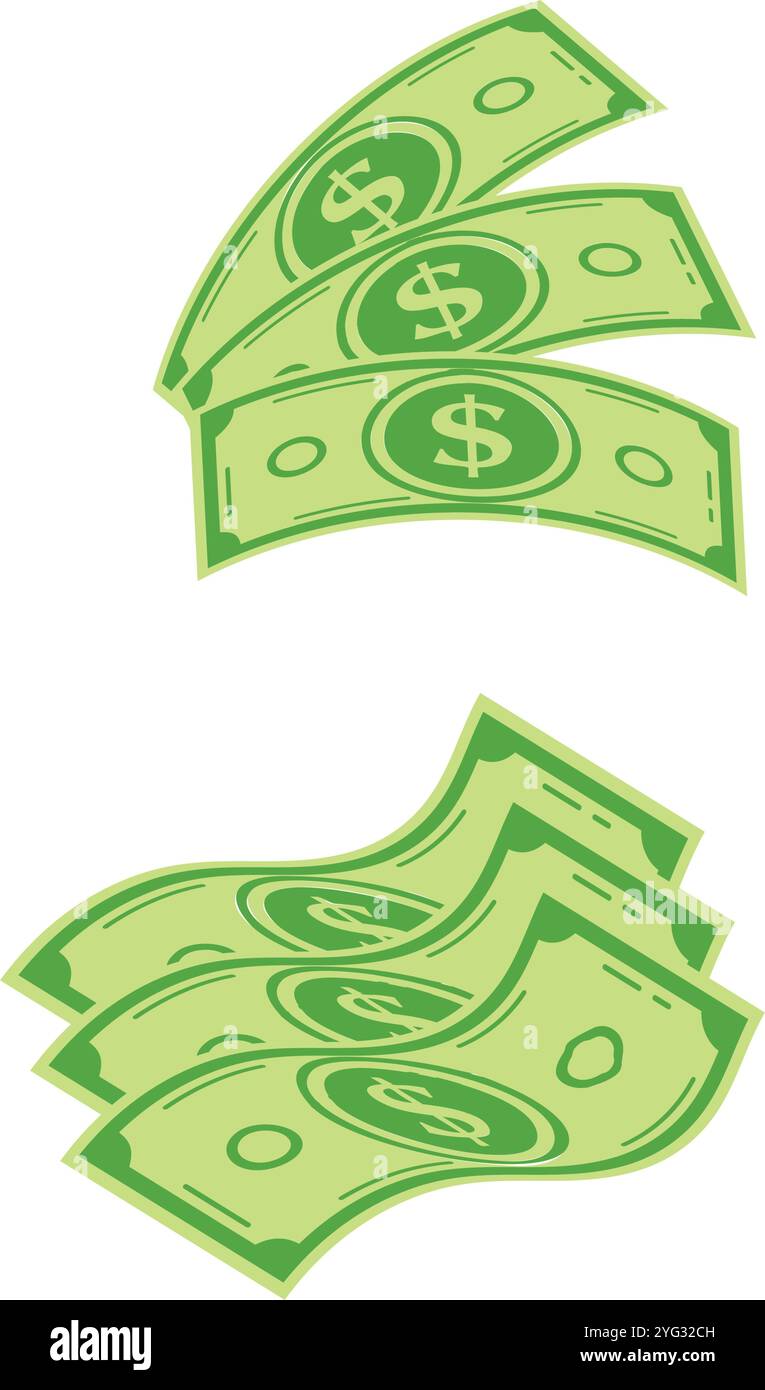 Dollar Money Vector Illustration. Dollar Bill note money. us dollar ...