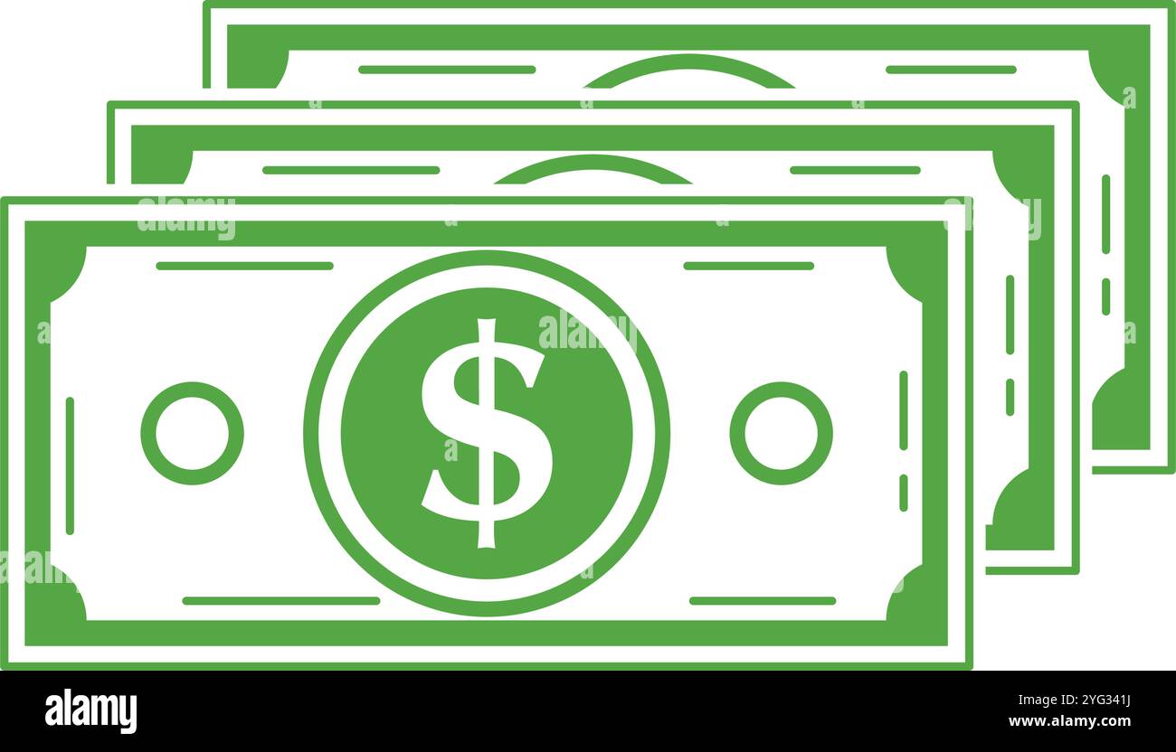 Dollar Money Vector Illustration. Dollar Bill note money. us dollar ...