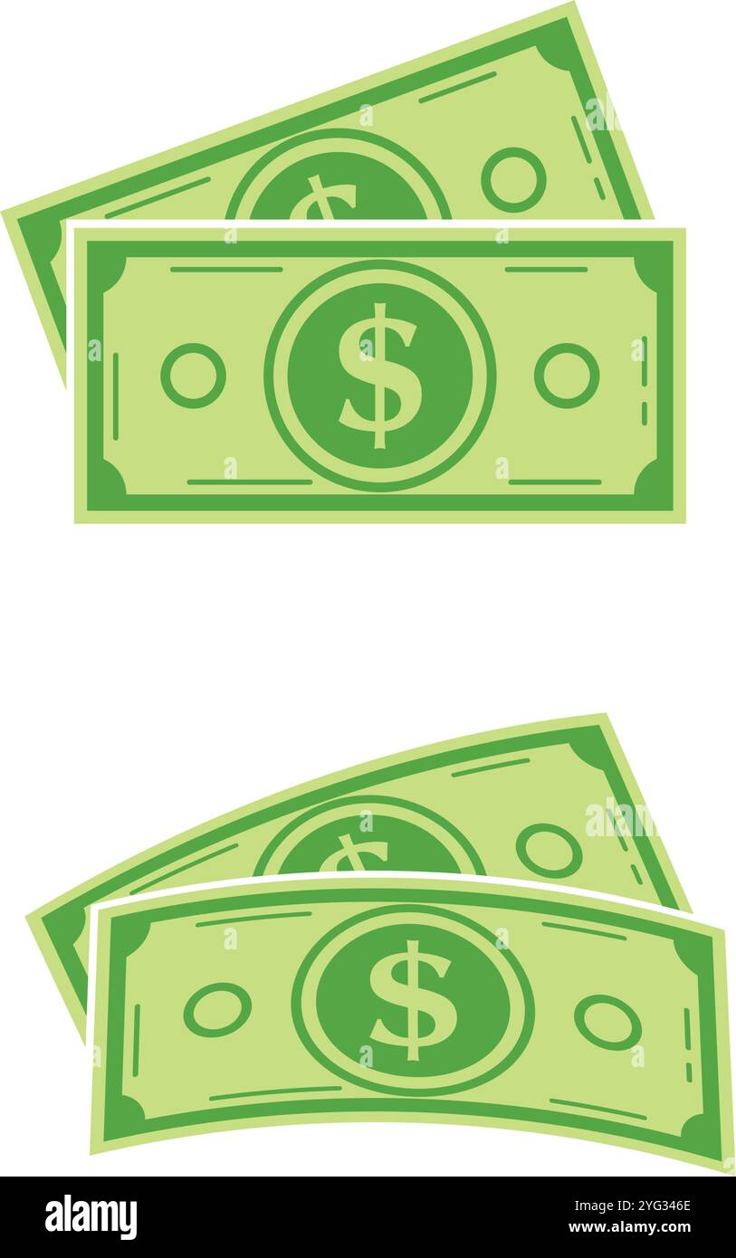 Dollar Money Vector Illustration. Dollar Bill note money. us dollar ...