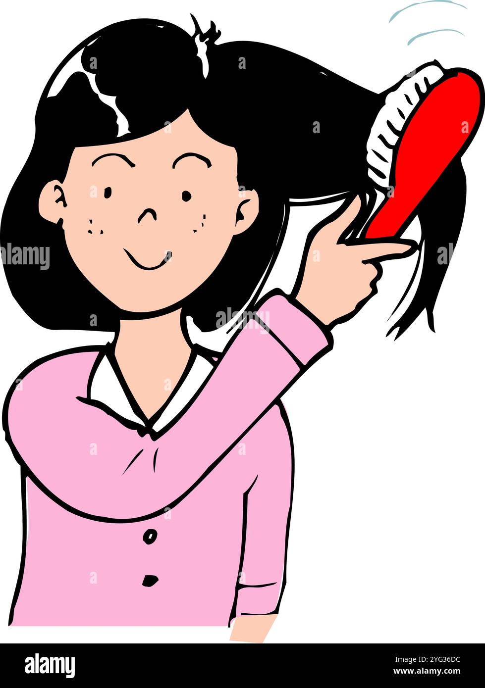 Combing brush Cut Out Stock Images & Pictures - Alamy