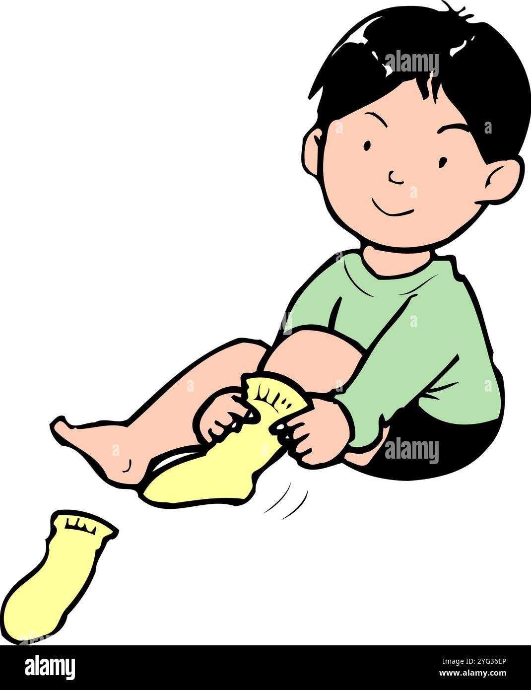 Putting clothes on Cut Out Stock Images & Pictures - Alamy