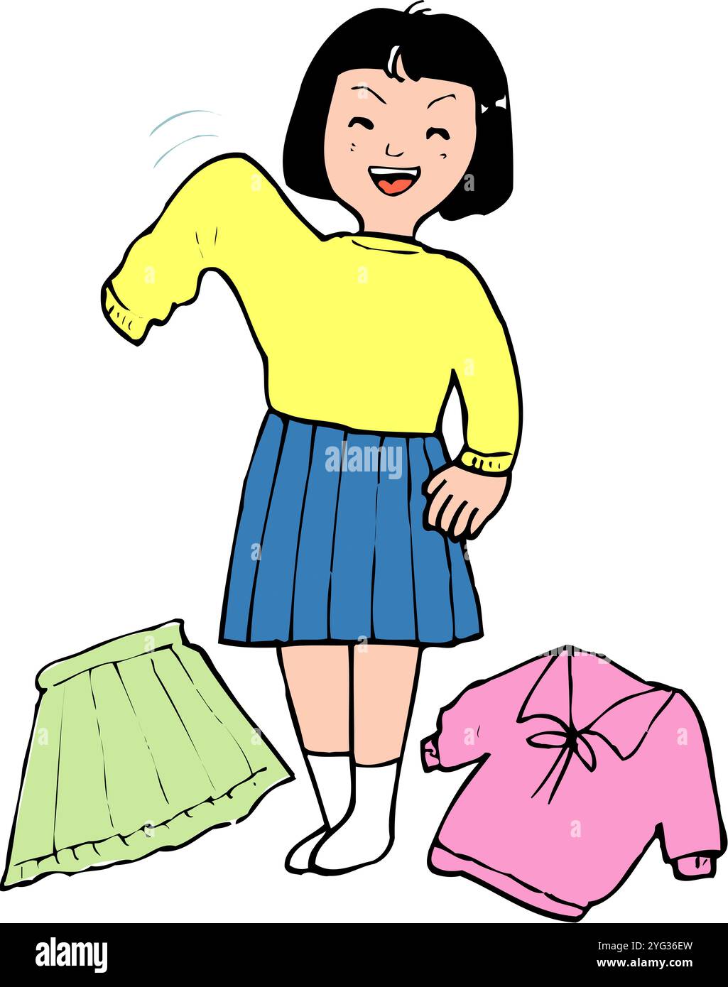 Clothes outfit Cut Out Stock Images & Pictures - Alamy