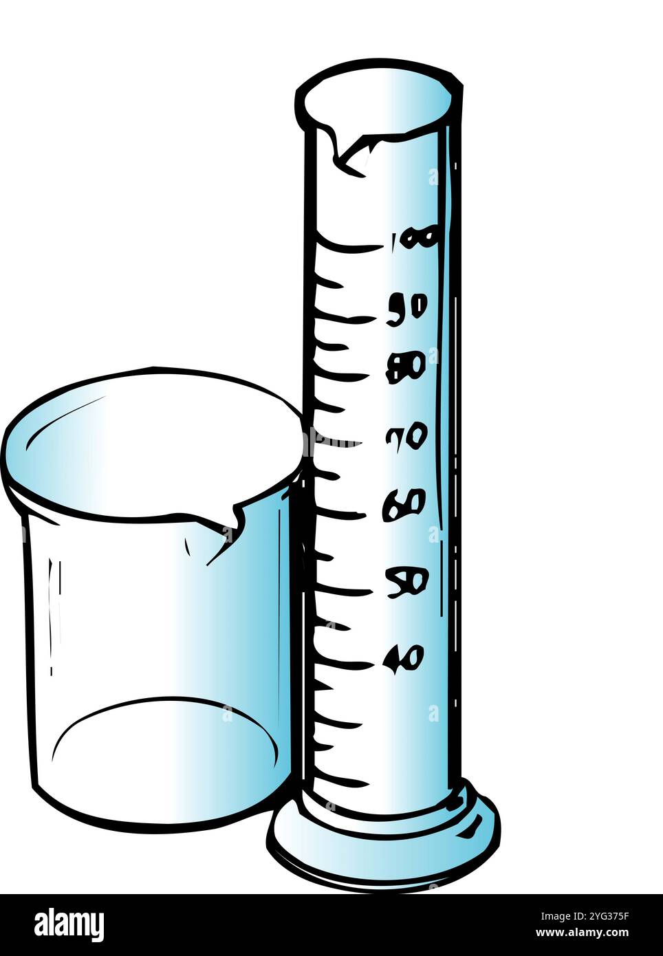Graduated cylinder beaker hi-res stock photography and images - Alamy