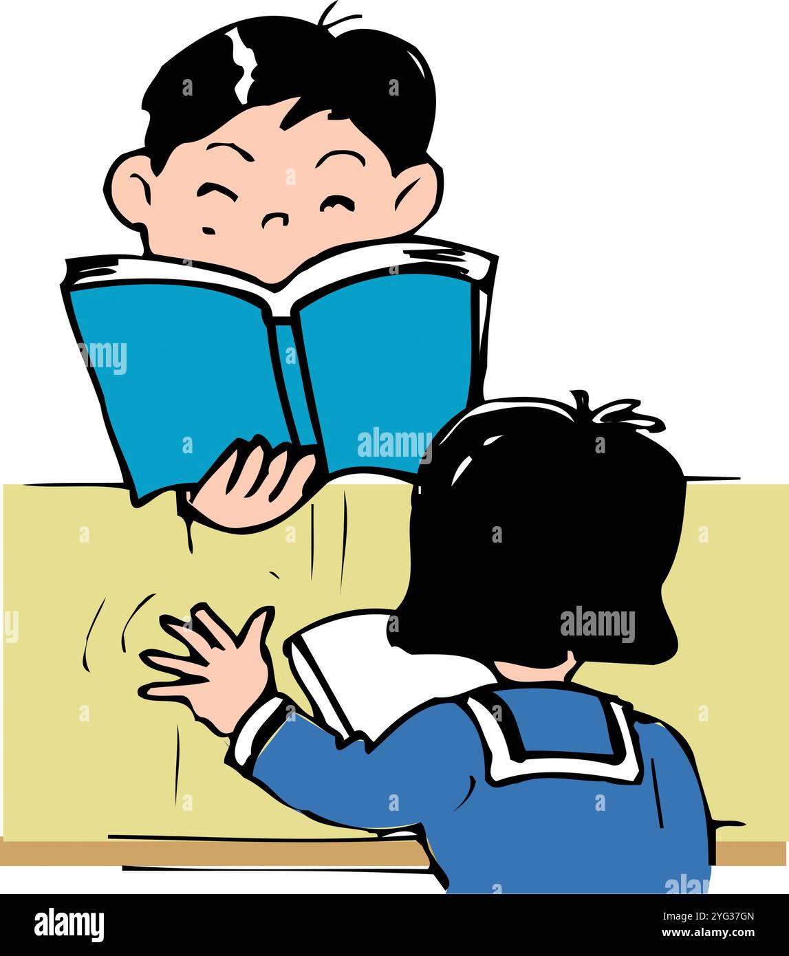 Reading person Cut Out Stock Images & Pictures - Alamy