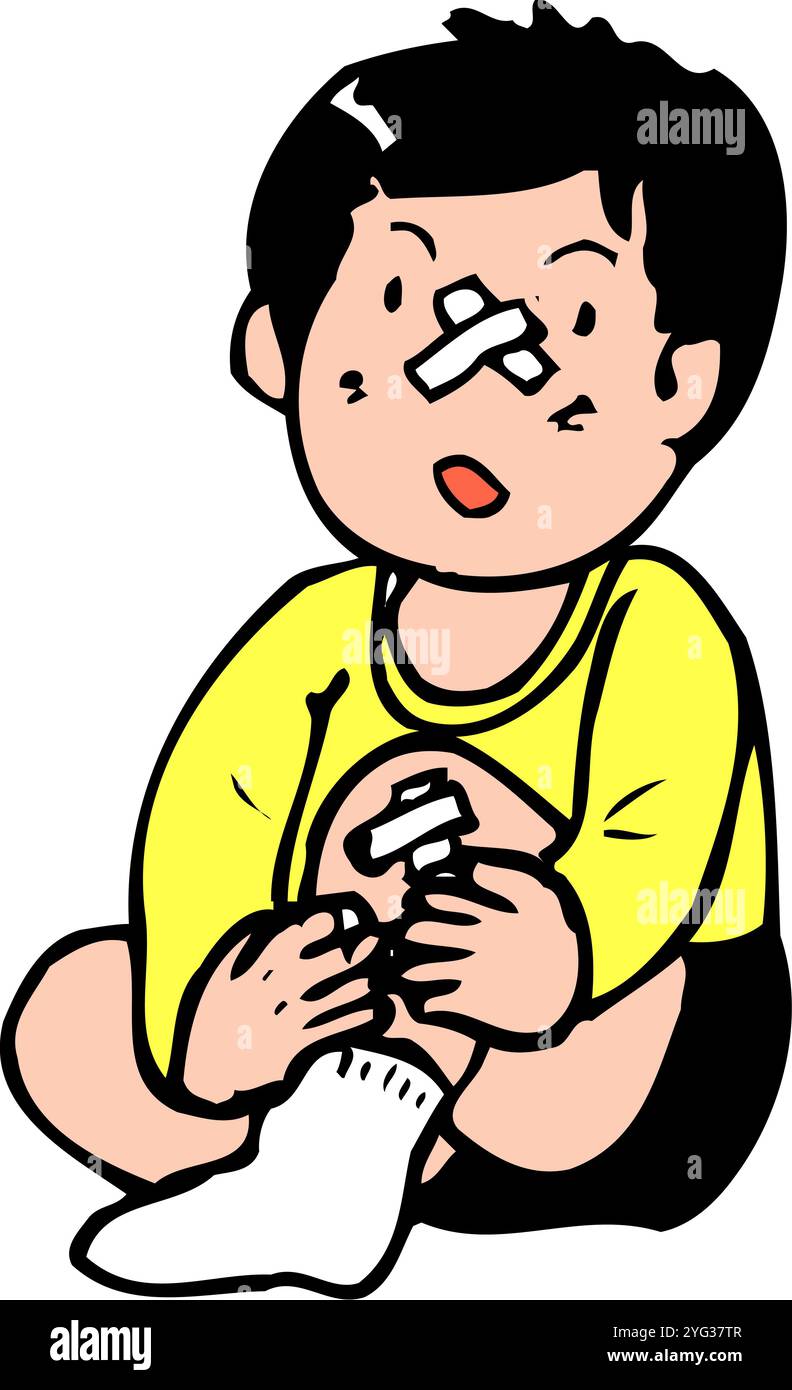 Scratches child hi-res stock photography and images - Alamy
