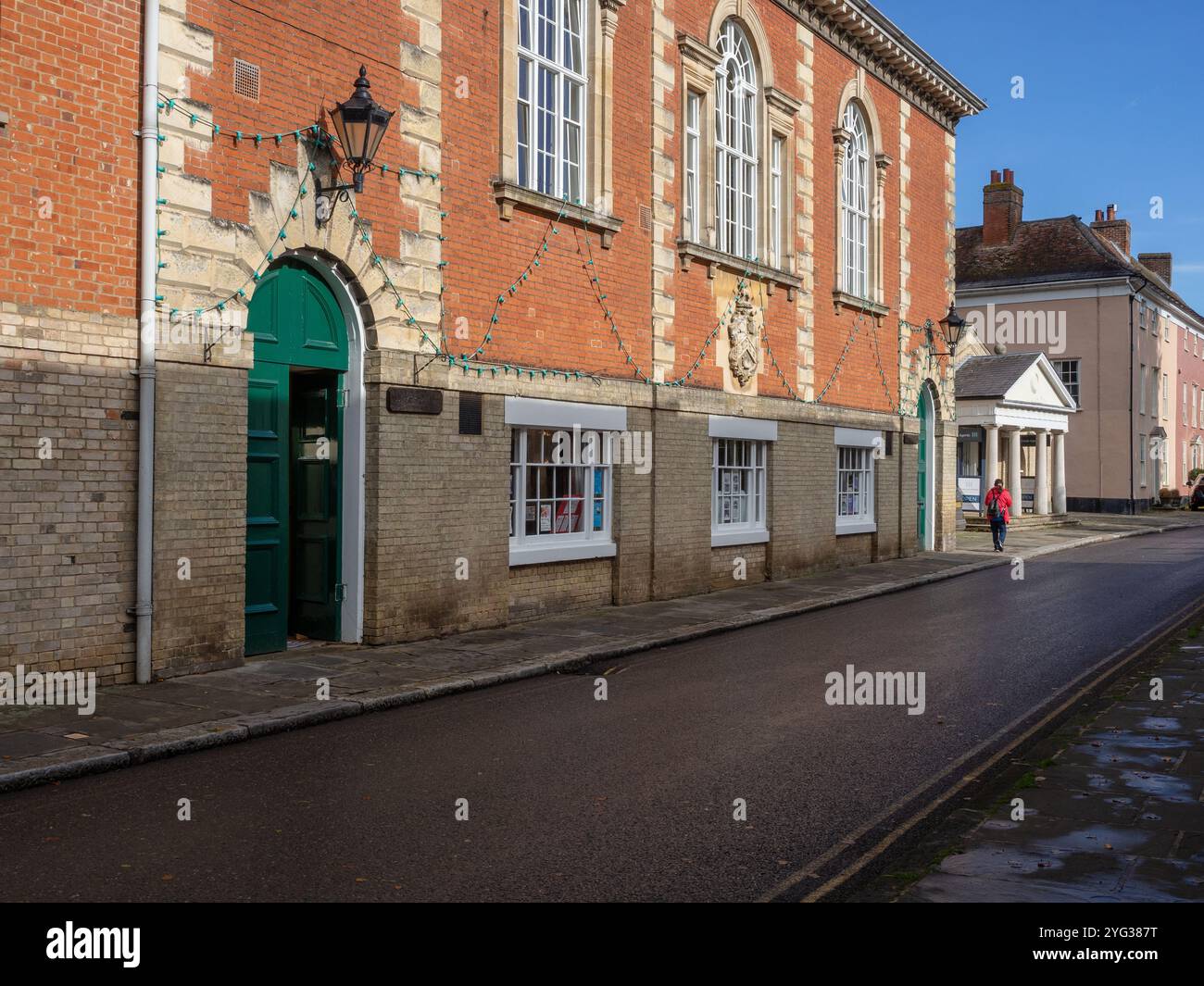 The Town Hall, Hadleigh, Suffolk, UK; built 1851 in the Italianate ...