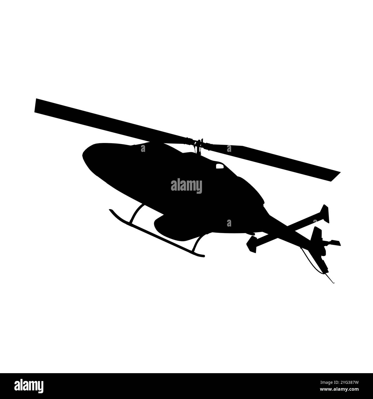 Helicopter black silhouette. Isolated copter icon vector illustration ...