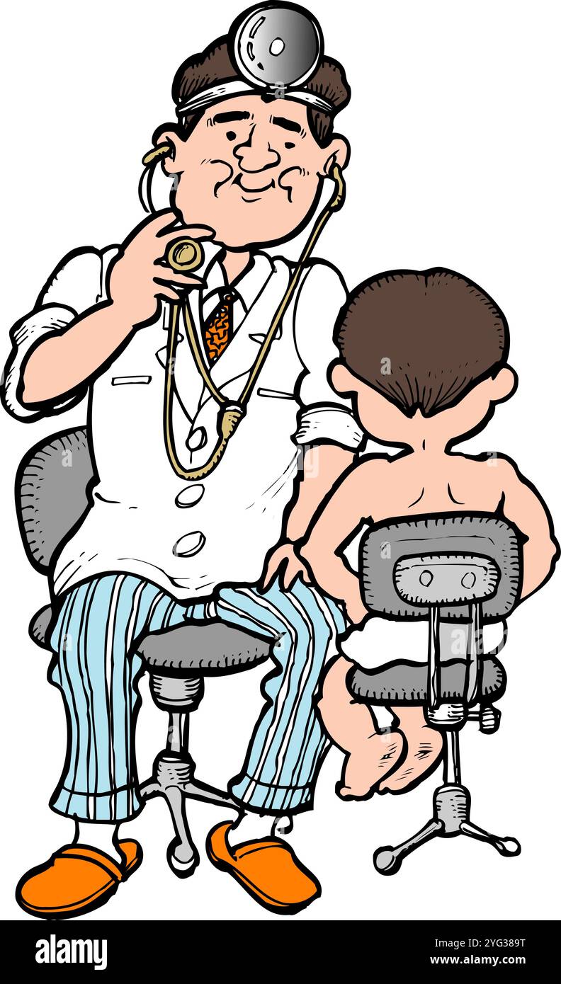 Children's health check-up Stock Photo - Alamy