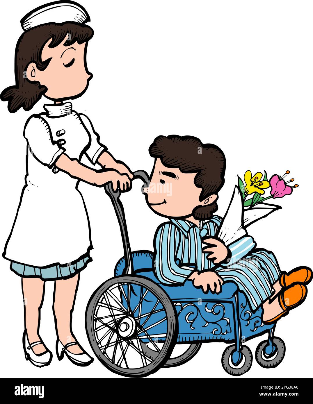Patient wheelchair Cut Out Stock Images & Pictures - Alamy