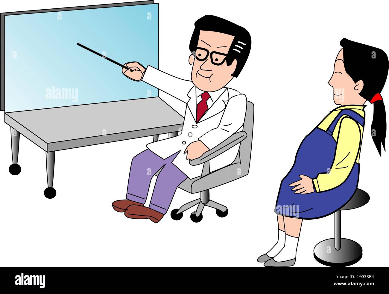 Pregnant examination Cut Out Stock Images & Pictures - Alamy