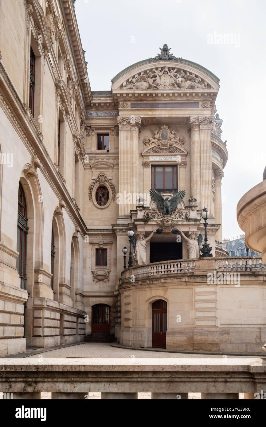 Side of the Opera Garnier in Paris - wide Stock Photo - Alamy