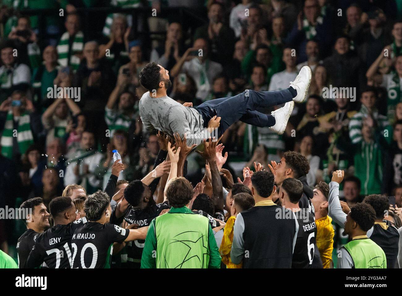 Lisbon, Portugal. 05th Nov, 2024. Sporting CP head coach Ruben Amorim ...