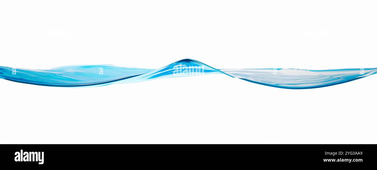Waves on the water surface seen from the side Stock Photo - Alamy