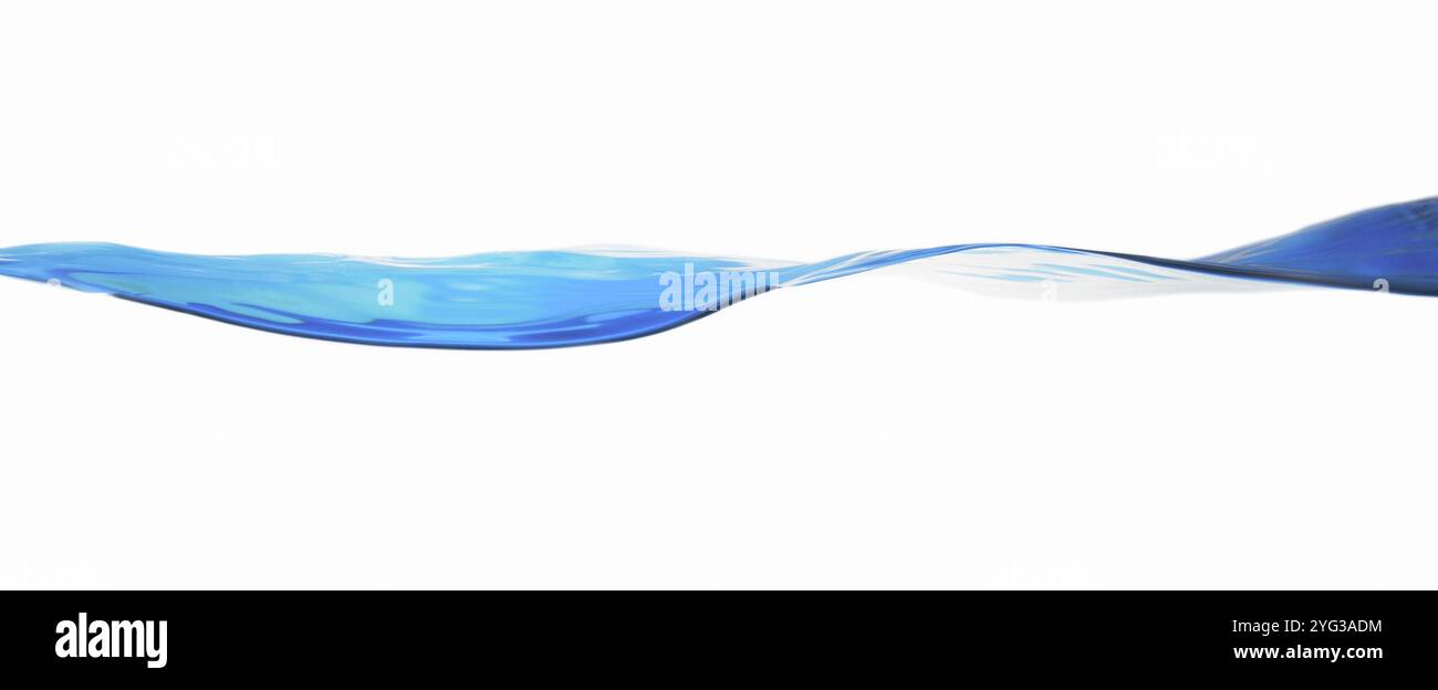 Waves on the water surface seen from the side Stock Photo - Alamy