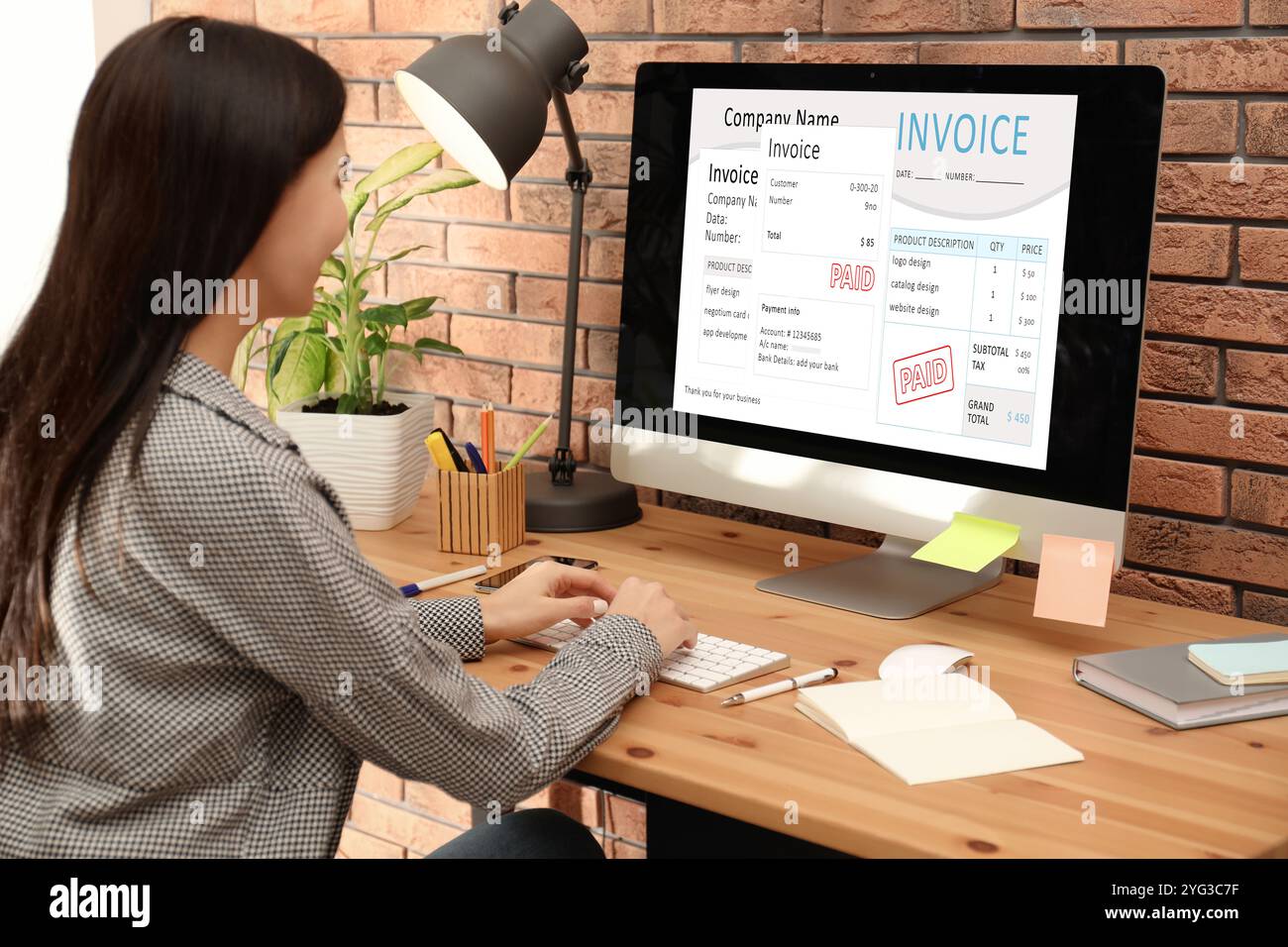 Pay your bills stamp hi-res stock photography and images - Alamy