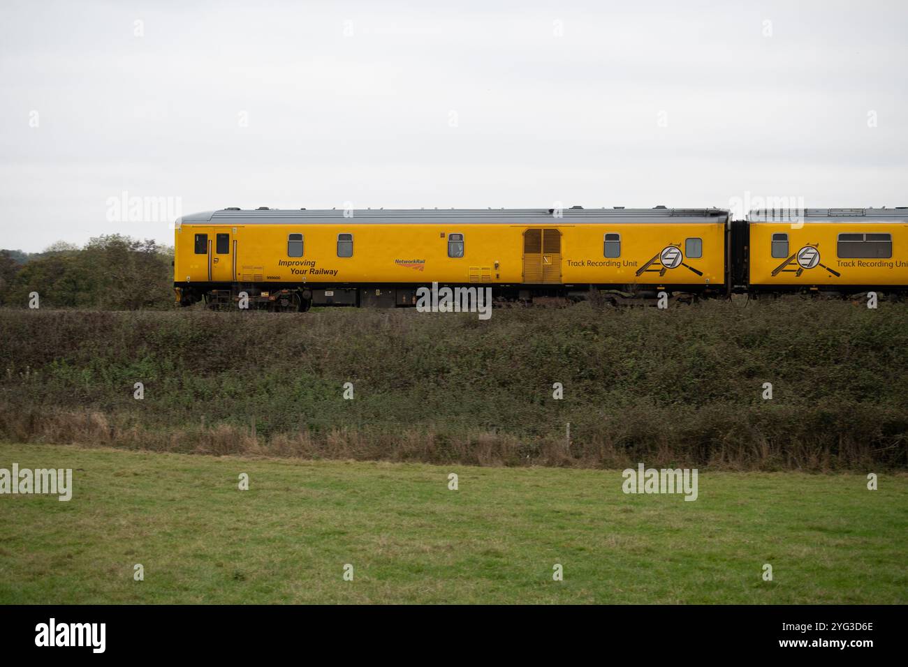 Network Rail Track Recording Unit, Warwickshire, UK Stock Photo - Alamy