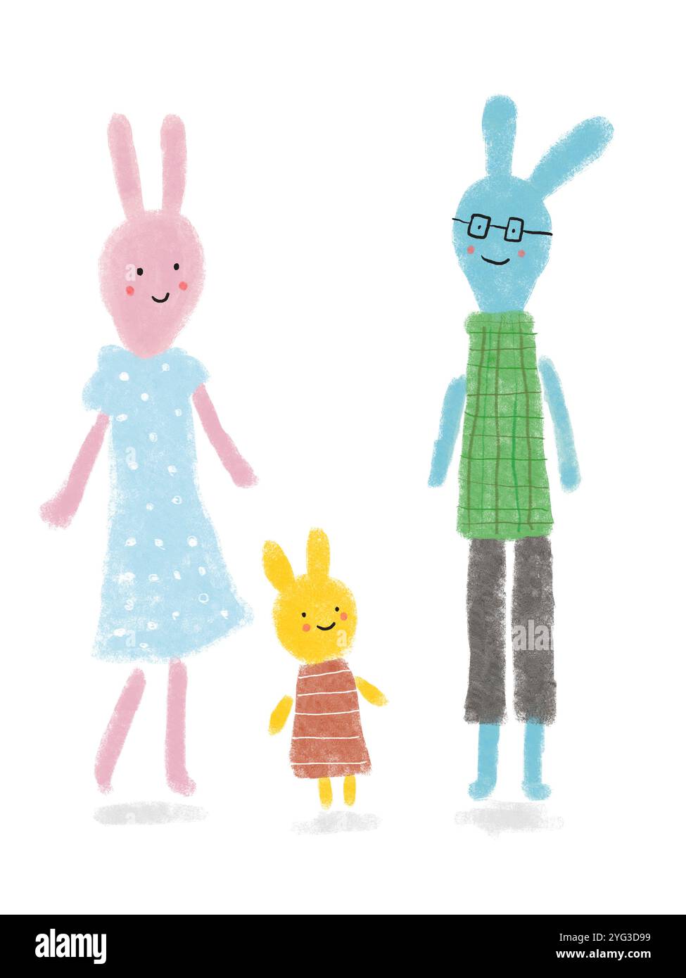 Child drawing rabbit hare hi-res stock photography and images - Alamy