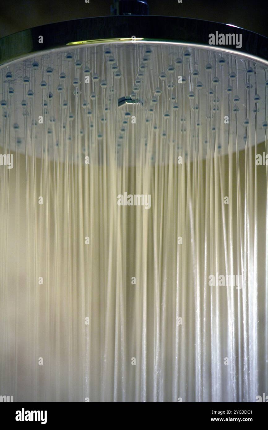 Showers in shower rooms Stock Photo - Alamy