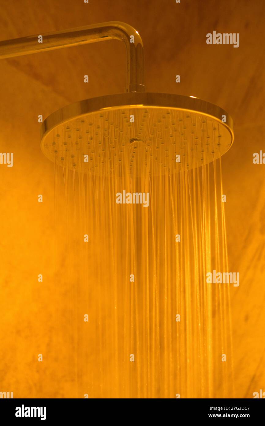 Showers in shower rooms Stock Photo - Alamy