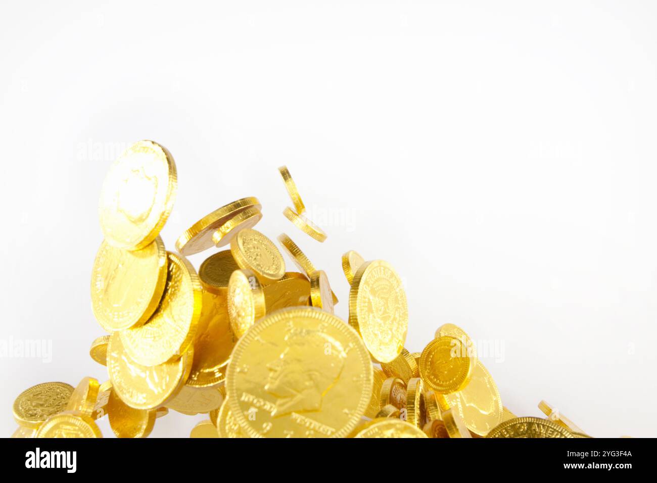 Flying gold hi-res stock photography and images - Alamy