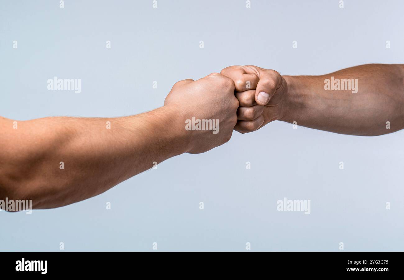 Friends greeting, bro. Teamwork and friendship. Partnership concept ...