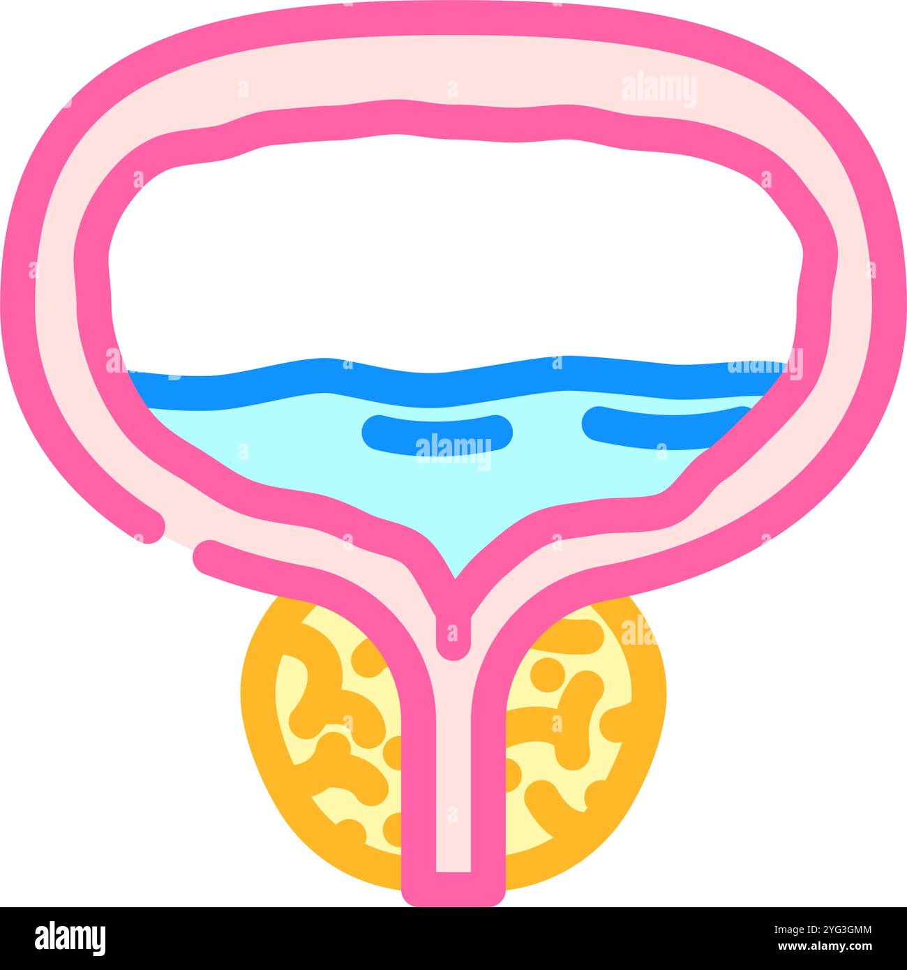 prostate health man disease color icon vector illustration Stock Vector ...