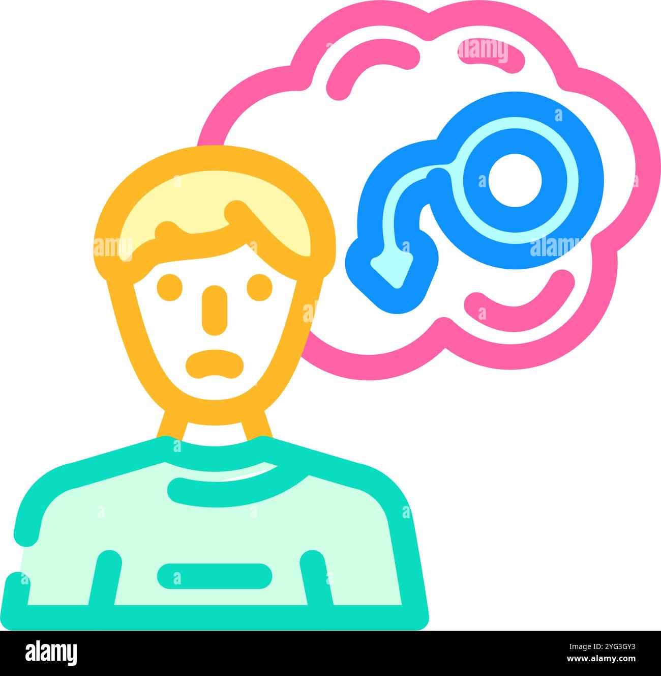 erectile dysfunction color icon vector illustration Stock Vector Image ...