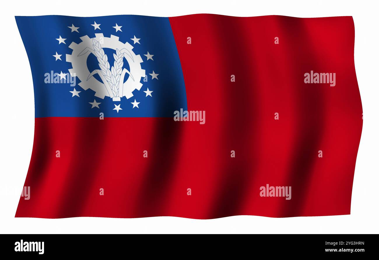 Myanmar flag hi-res stock photography and images - Alamy