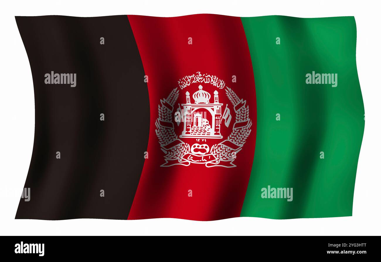 Flag of Afghanistan Stock Photo - Alamy