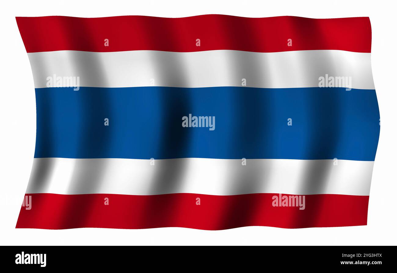 Thai national flag Cut Out Stock Images & Pictures - Alamy