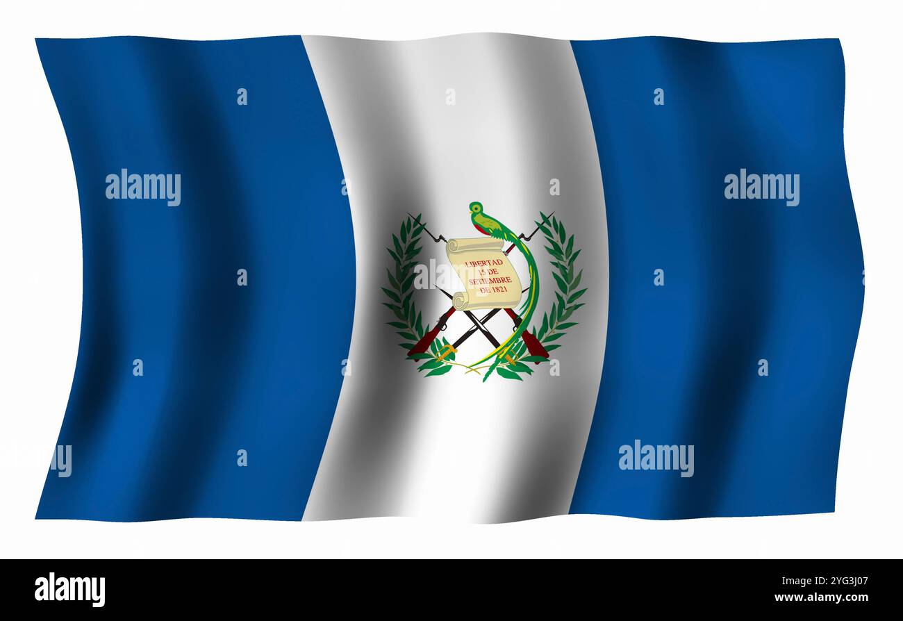 National flag of Guatemala Stock Photo - Alamy
